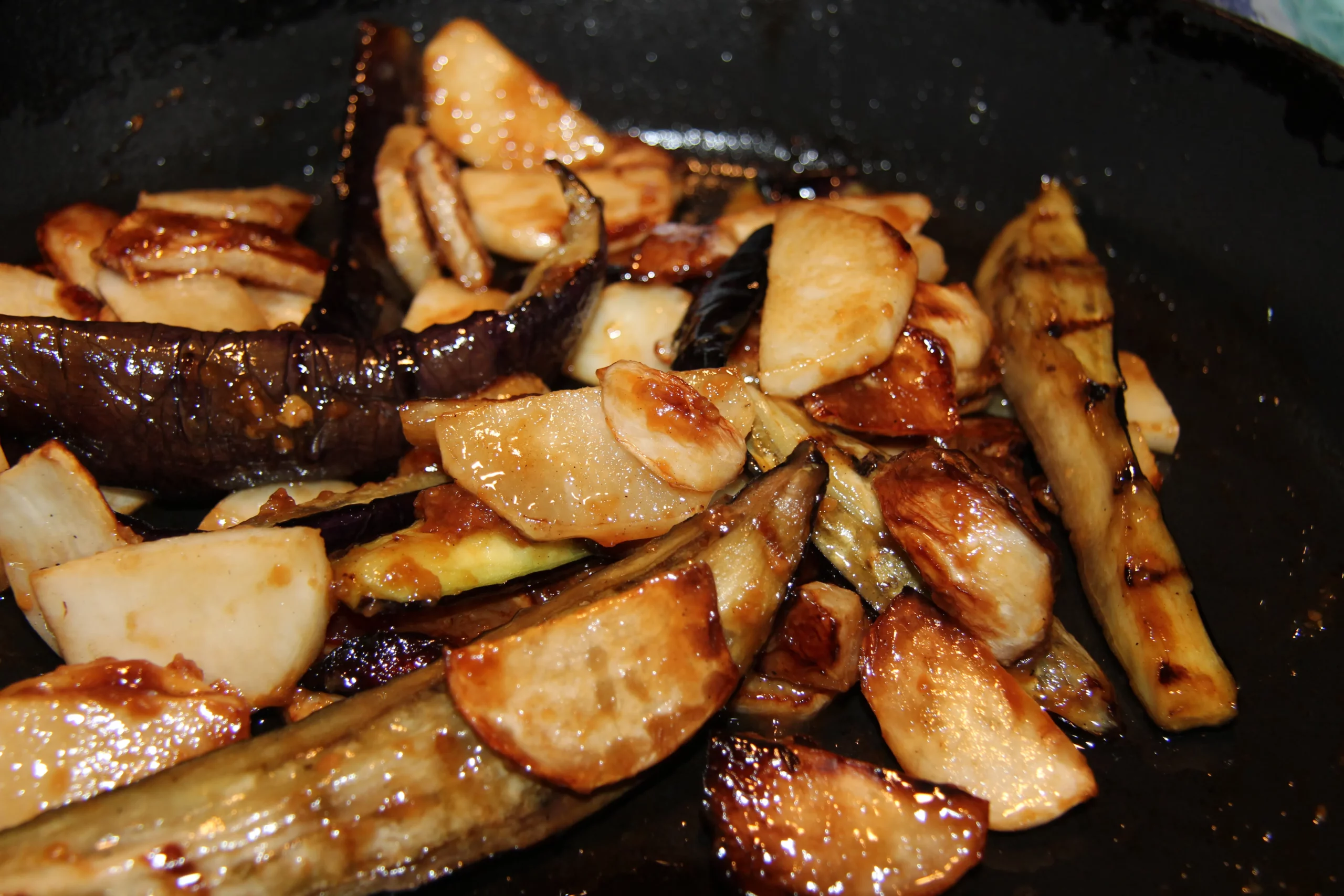 Miso Charred Turnips and Eggplant | Abundance Acres